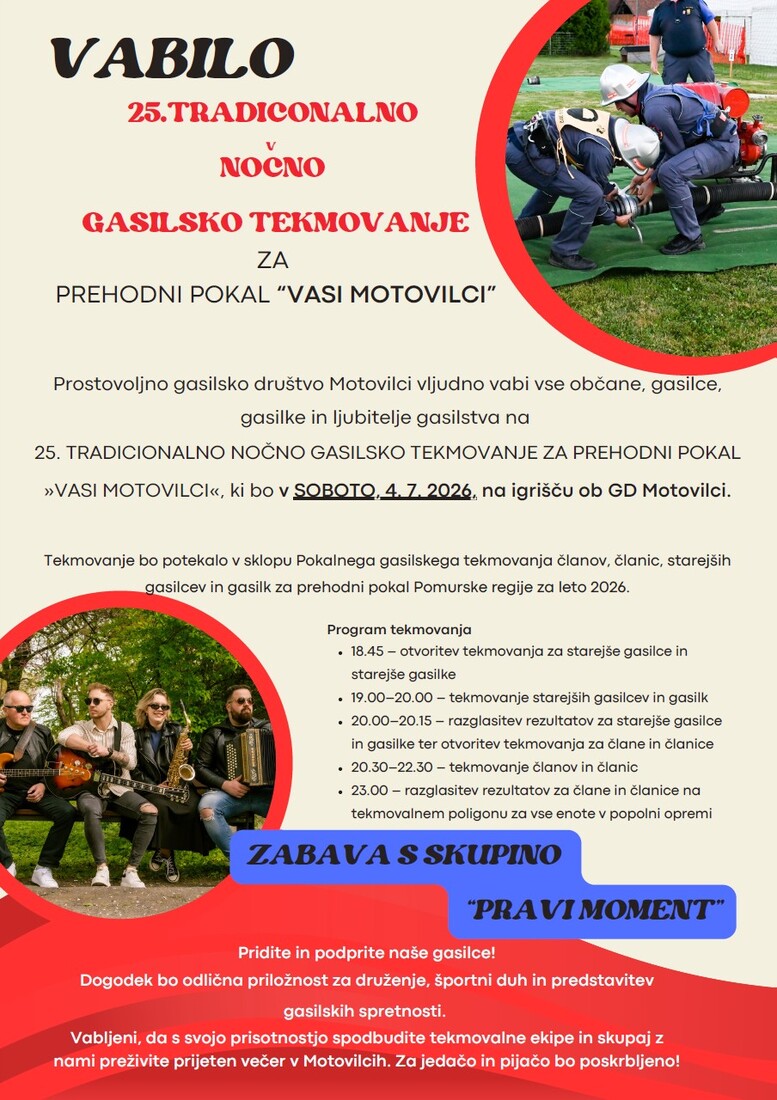 25. TRADICIONALNO NOČNO GASILSKO TEKMOVANJE ZA PREHODNI POKAL "VASI ...